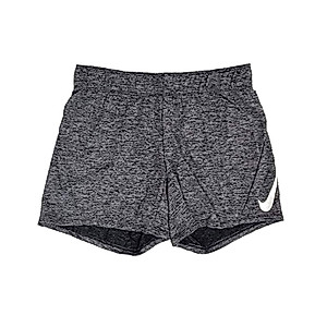 Nike Dry Women's Dri-Fit Attack Just Do It Training Shorts Black White CD8647 010 (Black/White, Small)