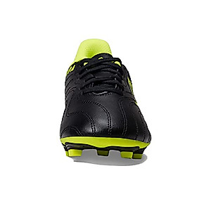 adidas Copa Sense.4 Flexible Ground Soccer Shoe, Black/Team Solar Yellow/Bright Cyan, 1 US Unisex Little Kid