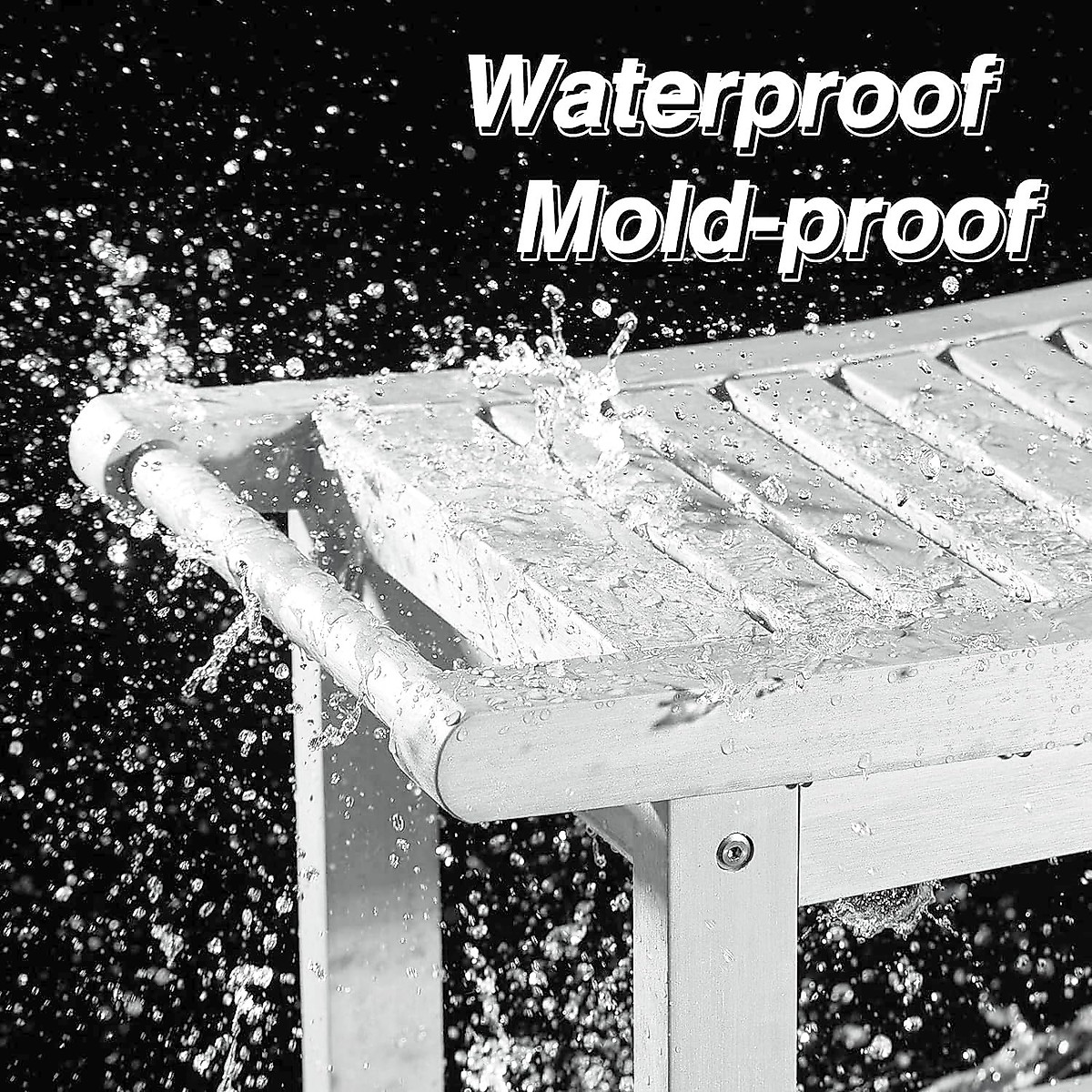 ACUEL Poly Lumber Shower Bench Seat, Larger Size 22" x 13", Shower Benches for Inside Shower, Waterproof Shower Stool with Handles & Storage Shelf, Shower Chair for Bathroom, Bath Stool (White)