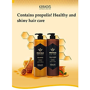 Kerasys Hair Clinic Propolis Shine & Healthy Hair Care Shampoo Propous Extract Minarals Natural Vitamin 1000ml / 35.3 Fl oz