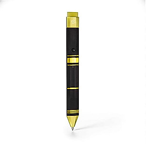 Pen Bookmark | Erasable Ballpoint Gel Pen and Bookmark 3-in-1 | Ink Novelty Pen with Eraser | Page Marker | Book Marker | Page Holder Clip | Stationery Gift Idea for Reader and Writer (Black & Gold))