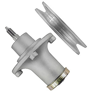 Caltric Spindle Assembly w/Pulley Compatible with Husqvarna 539113300