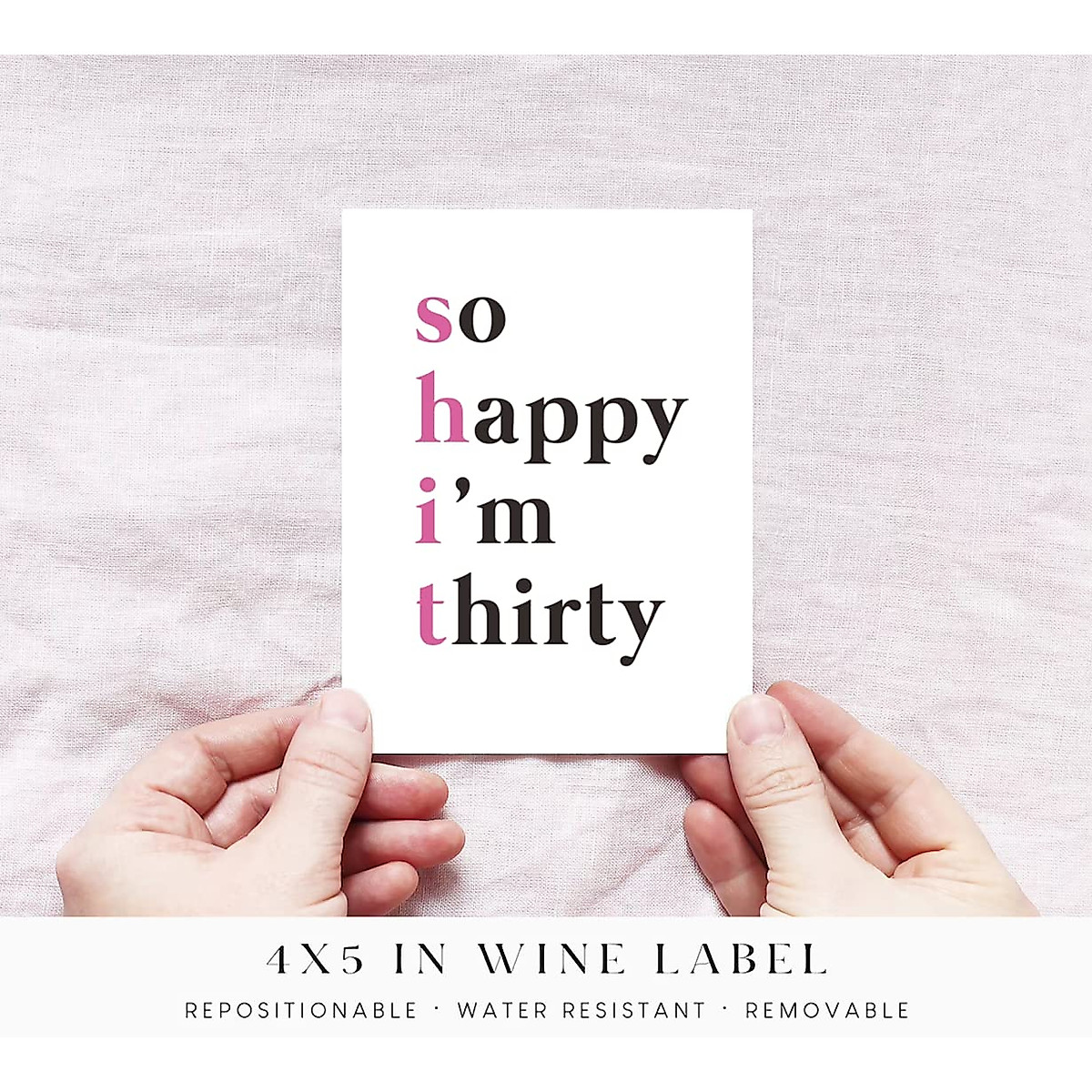 30th Birthday Wine Label,30th Birthday Decorations,30th Birthday Gift,Funny Birthday Decoration