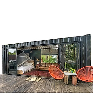 Luxury Foldable Container Home, Foldable Mobile Home with Steel Frame, Modern Prefab Tiny Houses, 3 Bedroom, 1 Bathroom and Kitchen