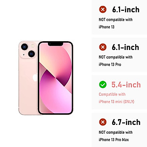 QOVOC Designed for iPhone 13 Mini Case Glitter - Sparkly Protective Phone Case for iPhone 13 Mini 5.4 Inch - Clear/Blue [Endless Memory]