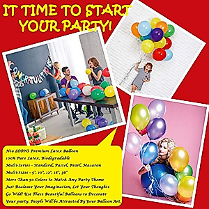 Neo LOONS 100 pcs 5" Standard Black Premium Latex Balloon - Great for Kids, Adult Birthdays, Weddings, Receptions, Baby Showers, Water Fights, or Any Celebration