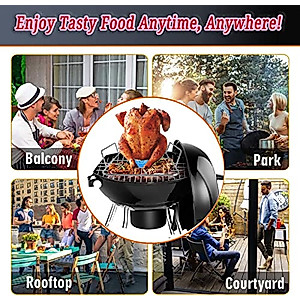 ZUOOBAR Beer Can Chicken Holder Stand for Grill Oven and Smoker, Vertical Grill Chicken Rack, BBQ Turkey Roaster Stand Rack-2PACK