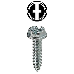 L.H. Dottie HWSMS102 Sheet Metal Screw Washer Head, Slotted, No.10 by 2-Inch Length, 5/16-Inch Hex, Zinc Plated, 50-Pack