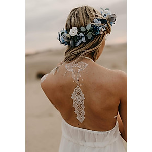 6 Sheets Temporary Tattoo,Flash Fake Waterproof Body Tattoos Stickers Women Wedding Party