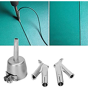 EGK-Tool Plastic Welder Gun Hot Air Plastic Welder Gun Kit Pvc Vinyl + Speed Nozzle Heat Element, 1600W