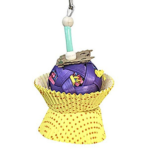 Bonka Bird Toys 1080 Cane Cake Foraging Parrot cage Toys Cages Shredder Cockatiel Quality Product Hand Made in The USA