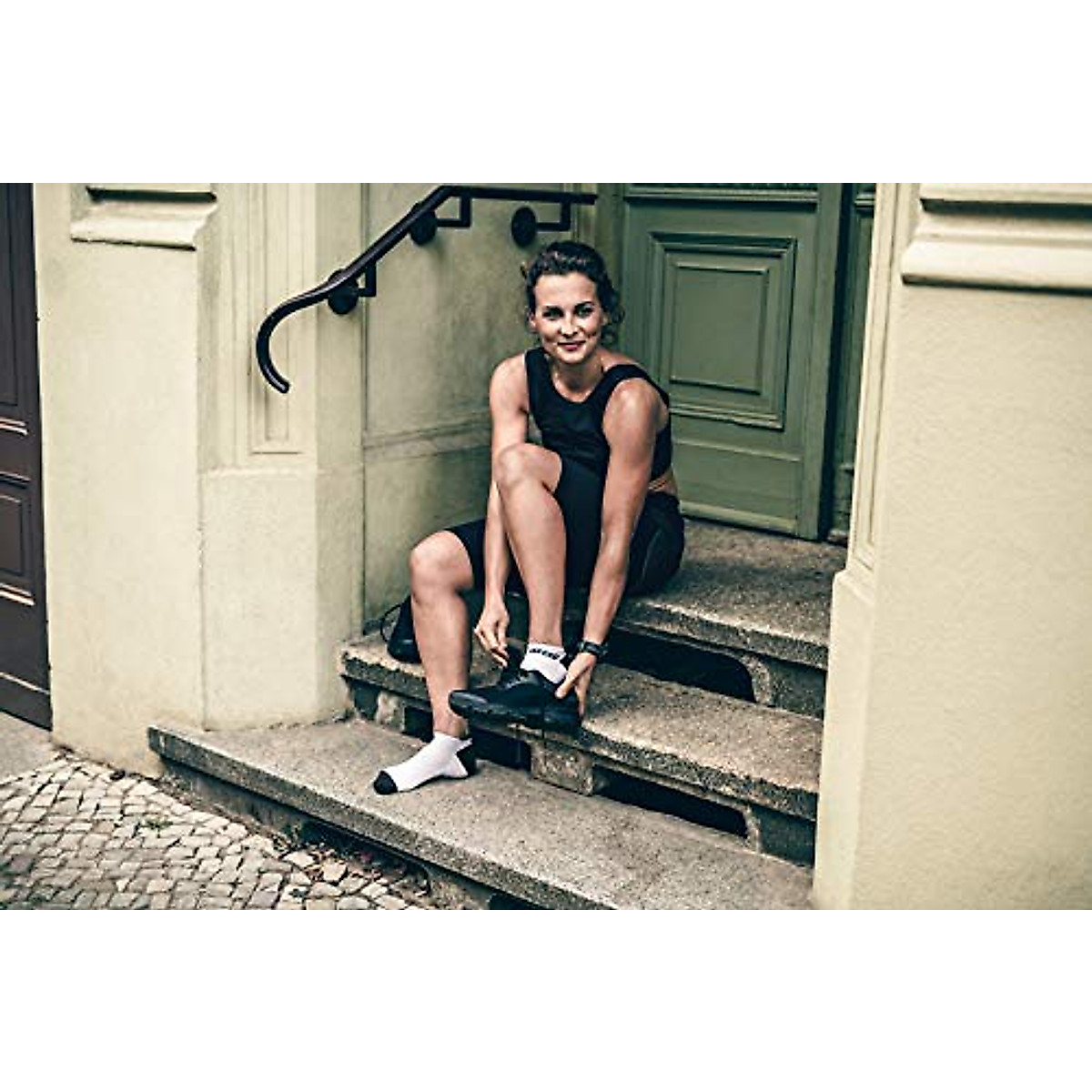 CEP Women's Compression Socks Compresion No Show Socks 3.0, Black/Dark Grey IV