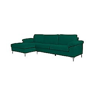 SECTIONAL Sofa Velvet Left Hand Facing