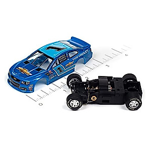 Auto World Super III 2015 Chevy SS Stock Car (Blue) HO Scale Slot Car