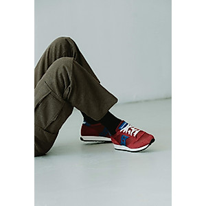 Saucony Men's Mesh Ventilating Comfort Fit Performance Crew Socks, 3, 6, 12, L-XL, Black (6 Pairs), Grey (6 Pairs)