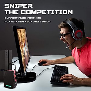 Brook Sniper - Precision Mouse and Keyboard Converter, to Play FPS Games Without a Controller, FPS Game Converter for PS4, PS3, Xb One, and Switch. for Splatoon 3, FPS Gaming Converter