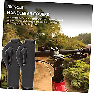 BESPORTBLE 4 Sets Protectors Black for Nonslip Anti-Slip Supplies Mountain MTB Grips Bike Cover Cycling Grip Handle Bicycles Anti- Protective BMX Covers Handlebars Shockproof Gift