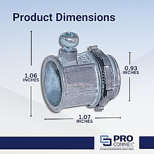 SIGMA ENGINEERED SOLUTIONS ProConnex TC-501 EMT Set Screw Connector 1/2" 50-Pack