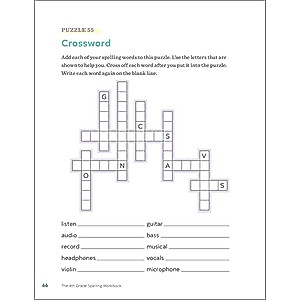 The 4th Grade Spelling Workbook: 95+ Games and Puzzles to Improve Spelling Skills