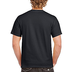 Gildan Adult Ultra Cotton T-Shirt, Style G2000, Multipack, Black (2-Pack), Large