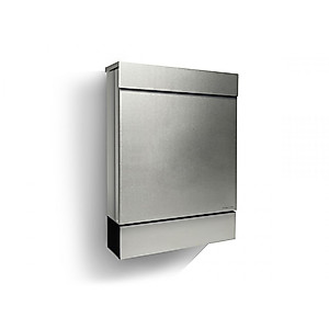 Radius Design Letterman M Wall Mount Modern Design Mailbox Stainless Steel