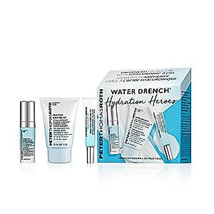Peter Thomas Roth | Water Drench Hydration Heroes 3-Piece Kit | Hyaluronic Acid Skin Care Kit, Water Drench Glow Serum, Moisturizer and Eye Gel