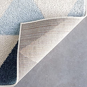 Well Woven Mystic Nova Ivory Modern Geometric 3'11" x 5'3" Distressed Area Rug, 3 ft 11 in x 5 ft 3