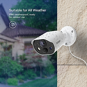 ZOSI 1080P HD-TVI Security Camera with Audio, 2MP 1920TVL Indoor Outdoor Surveillance Home Camera, Night Vision, PIR Motion Detection, IP66 Weatherproof, Only Work with ZOSI 3K Lite CCTV DVR