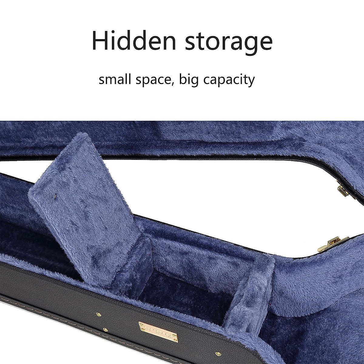 Crossrock Wood Case for Acoustic Bass Guitars-Black(CRW620ABBK)