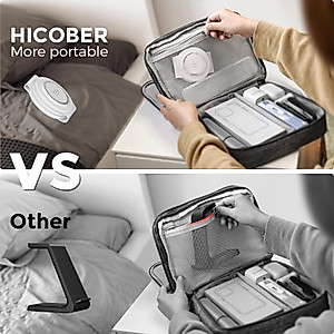 Hicober 3 in 1 Wireless Charging Station for iPhone 15, Magnetic Foldable Travel Charger Station Stand 18W for iPhone 15 14 13 12 Pro/Max/Plus/Apple Watch All Series & Airpods