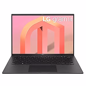 LG Gram (2022) 14Z90Q Ultra Lightweight Laptop, 14" (1920 x 1200) IPS Display, Intel Evo 12th Gen i5 1240P Processor, 16GB LPDDR5, 512GB NVMe SSD, FHD Webcam, WiFi 6E, Thunderbolt 4, Windows 11, Black
