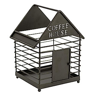 Boston Warehouse House Coffee Pod Storage, Counter Basket, Black
