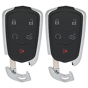 SCITOO 2 Pcs Remotes Key Fob for Cadillac Ats Ats-v Ct6 Ct6 Plug In for Cts Cts-v Cadillac Xts 2016-2020 433Mhz HYQ2EB