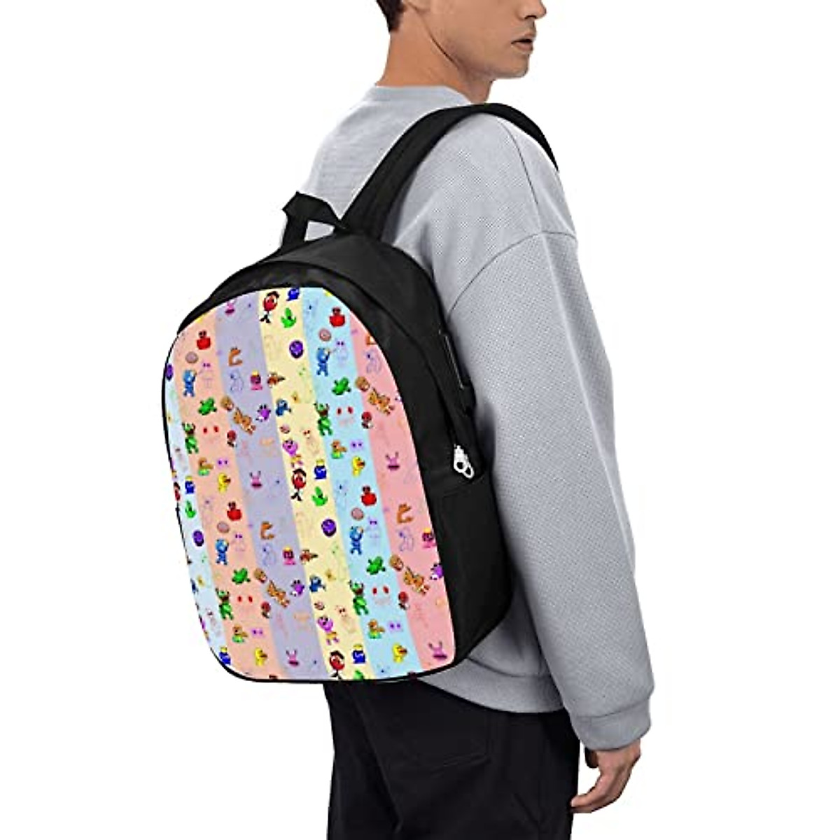 Rawfrabi Bookbag Large Capacity Lightweight School Backpack