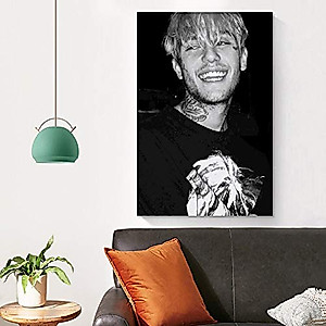 Hxinyi Lil Peep Canvas Art Poster and Wall Art Picture Print Modern Family Bedroom Decor Posters 08x12inch(20x30cm)
