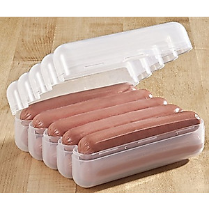 Miles Kimball Hot Dog Keeper Container, One Size Fits All, Clear