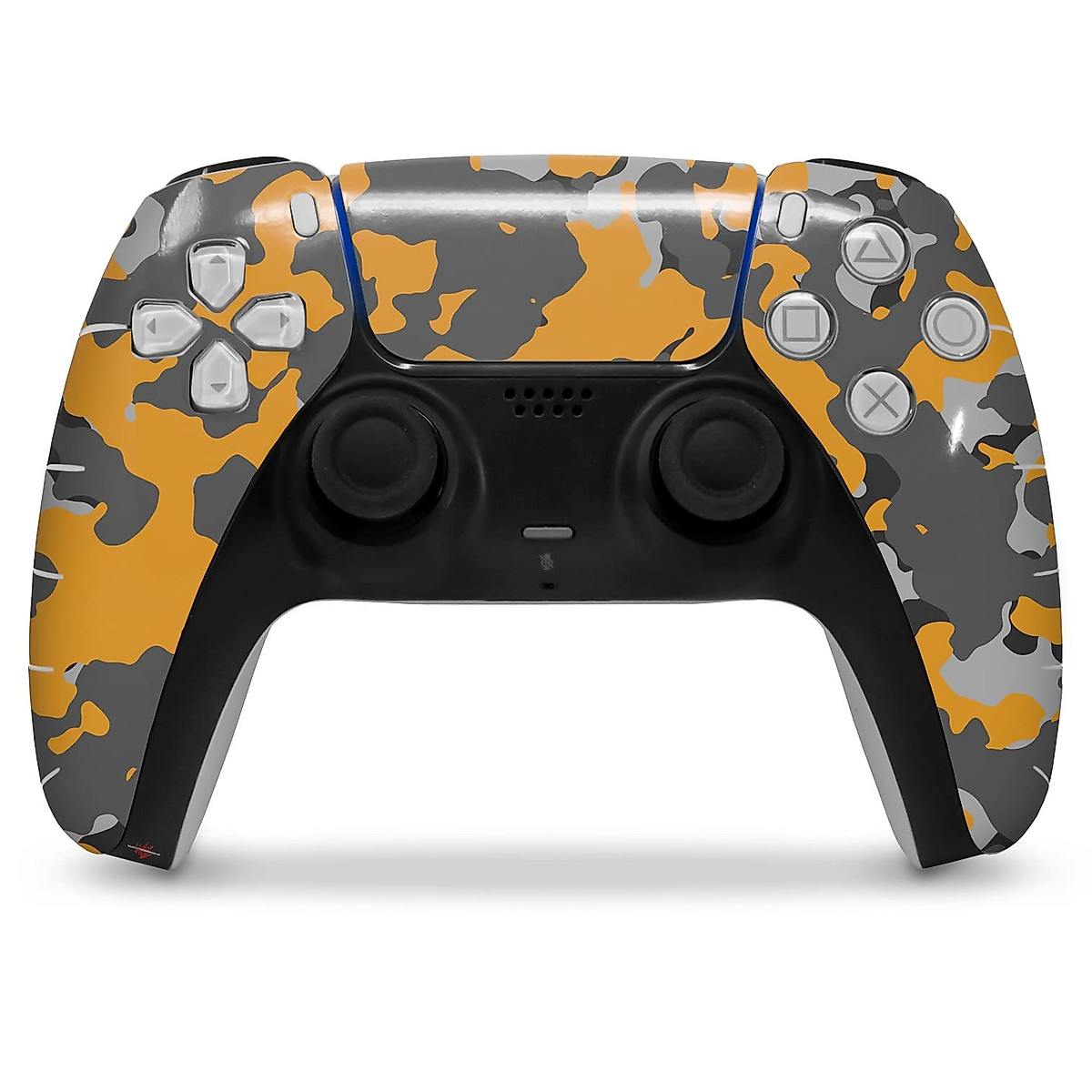 WraptorSkinz Skin Wrap compatible with Sony PS5 DualSense Controller WraptorCamo Old School Camouflage Camo Orange (CONTROLLER NOT INCLUDED)