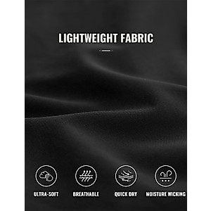 CRZ YOGA Men's Linerless Workout Shorts - 7'' Quick Dry Running Sports Athletic Gym Shorts with Pockets Black Large