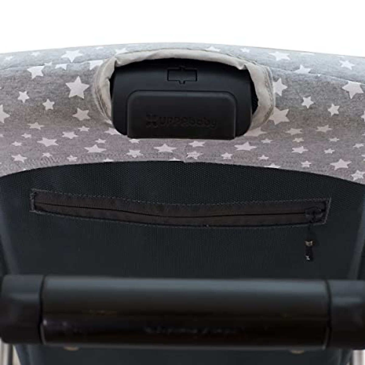 JYOKO Kids mat Compatible with Uppababy Vista 100% Cotton + Foam + 3D Air Confort (White Star)