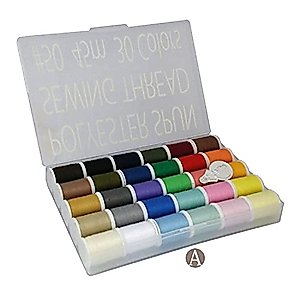 LEONIS 30 Color Set of Handy Polyester Sewing Threads 50 Yards/45 m Each[ 93011 ]