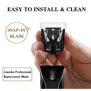 2 Pack Replacement Blade for Manscaped The Lawn Mower Electric Groin Hair Trimmer Blade, Hygienic Snap-In Replacement Blades Compatible with Manscaped Lawn Mower 4.0 3.0 2.0 Replaceable Blade, Black