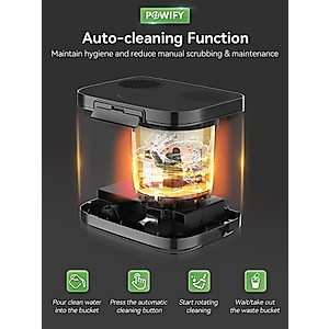 POWIFY Electric Compost Bin Kitchen 4L Capacity Composter Bins Outdoor Indoor with Tri-Blade, Smart Waste Dispenser Countertop Compost Machine with Lid Auto-Cleaning Cycle Odorless