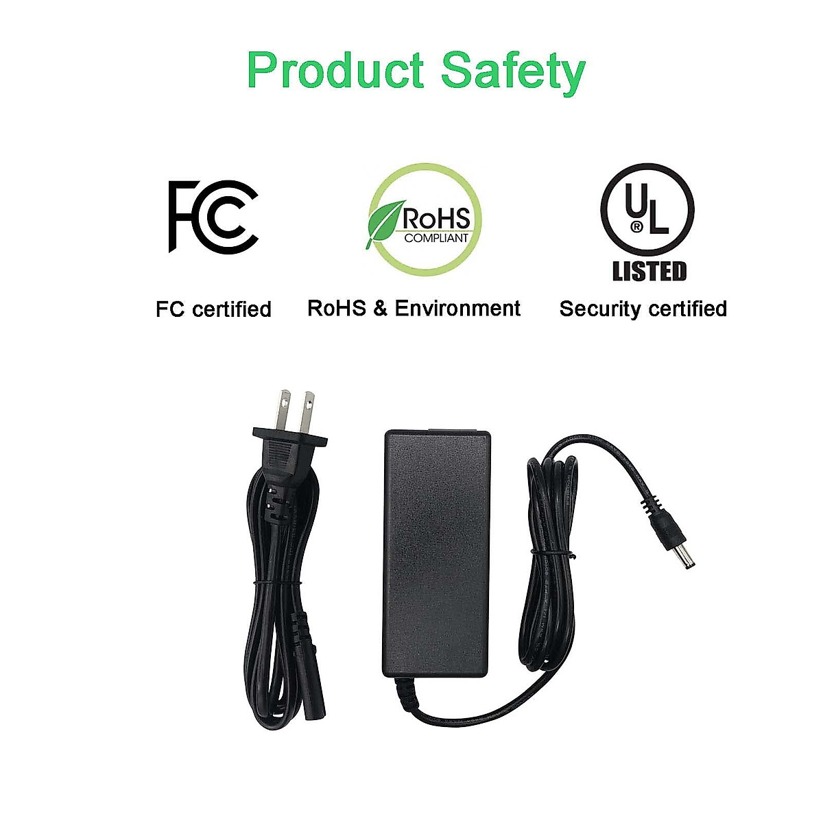 MyVolts 12V Power Supply Adaptor Compatible with/Replacement for LaCie AR35U3 External Hard Drive - US Plug