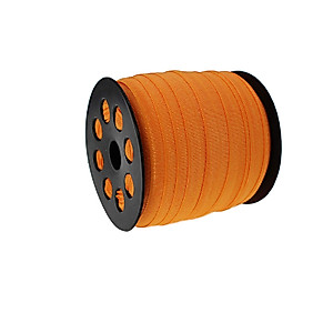 JESEP Orange Fold Over Elastic 5/8 inch 15mm Elastic Bands for Sewing 40 Yards Wide Elastic Headbands Stretchy Ribbon for Crafts-Elastic Straps Trim for Girls Hair Ties-Bow-DIY Projects-Clothes