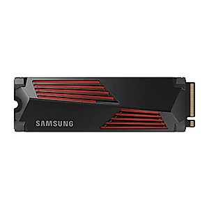 SAMSUNG 990 PRO w/ Heatsink SSD 2TB PCIe 4.0 M.2 Internal Solid State Hard Drive, Fastest Speed for Gaming, Heat Control, Direct Storage and Memory Expansion, Compatible w/ Playstation5, MZ-V9P2T0CW