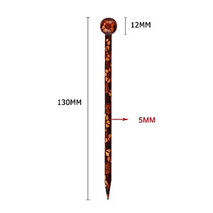 6 Pieces Wood Hair Sticks Japanese Hair Chopsticks for Hair Pins for Women Long Handmade Craft 13cm