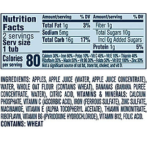 Gerber Baby Food, 2nd Foods, Apple Banana with Oatmeal, 8 OZ 2 count (Pack of 4)