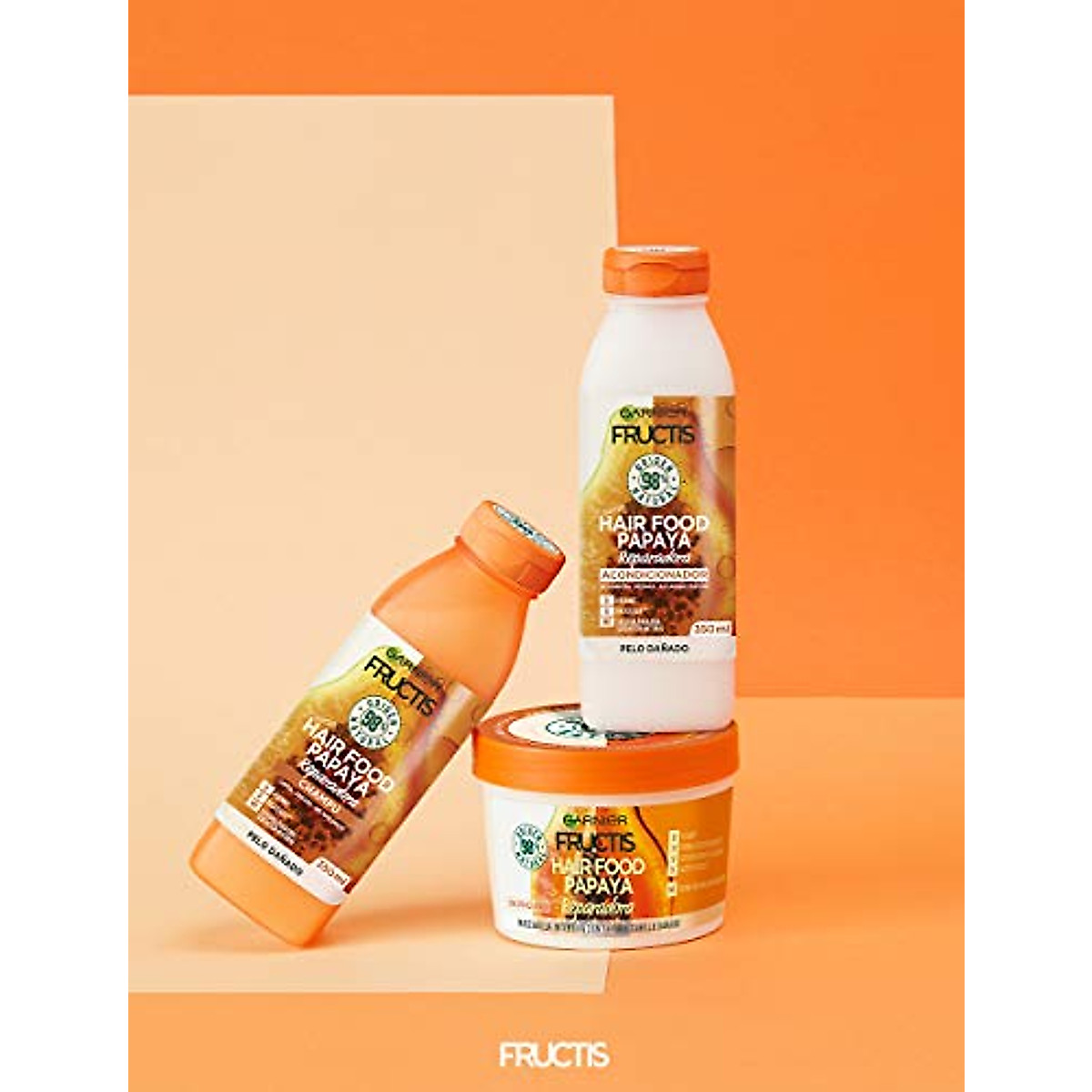 Garnier Fructis Hair Food Papaya Repair Mask for Damaged Hair - 390 ml