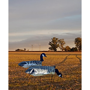 SnowDown Decoys Canada Goose Feeder Socks. Canada Goose Windsocks with Flocked 3D Heads!