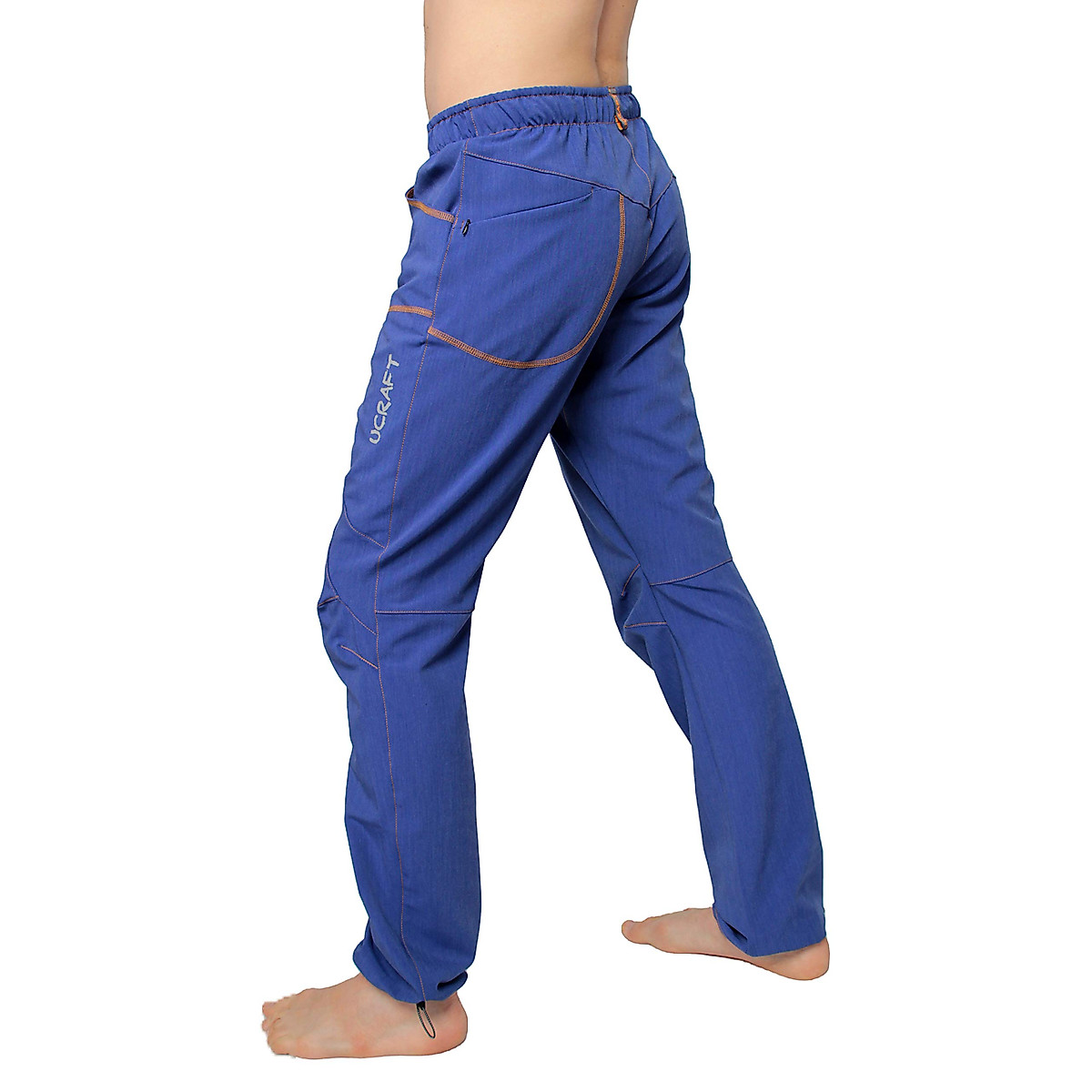 Ucraft "Xlite Rock Climbing Bouldering and Yoga Pants. Lightweight Stretchy Trousers (M, Deep Blue Melange)